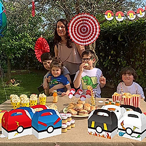 Video Game Goodie Bags 16 Pcs Gift Candy Treat Boxes for Kids Boys Girls Fairy Ball Comic Monster Video Game Anime Themed Party Decorations Supplies Favors