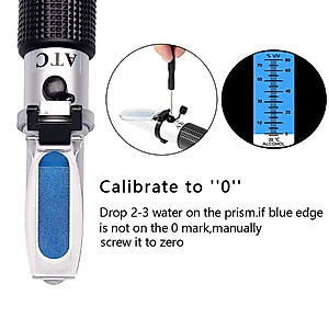 HunterBee Spirit Alcohol Content Meter Measure/Wine Grape Check Refractometer/Liquor Homemade Brewing Level Check Tester/ 0 to 80% V/V Resolution with 1 Percentage Scale Hydrometer (refractometers-1)
