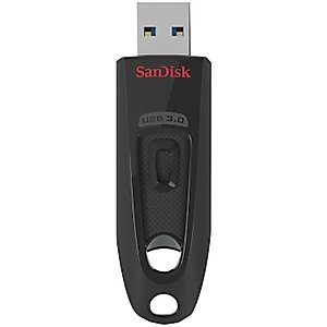 Sandisk Ultra USB Flash Drive, 64 GB, Black (SDCZ48-064G-A46)