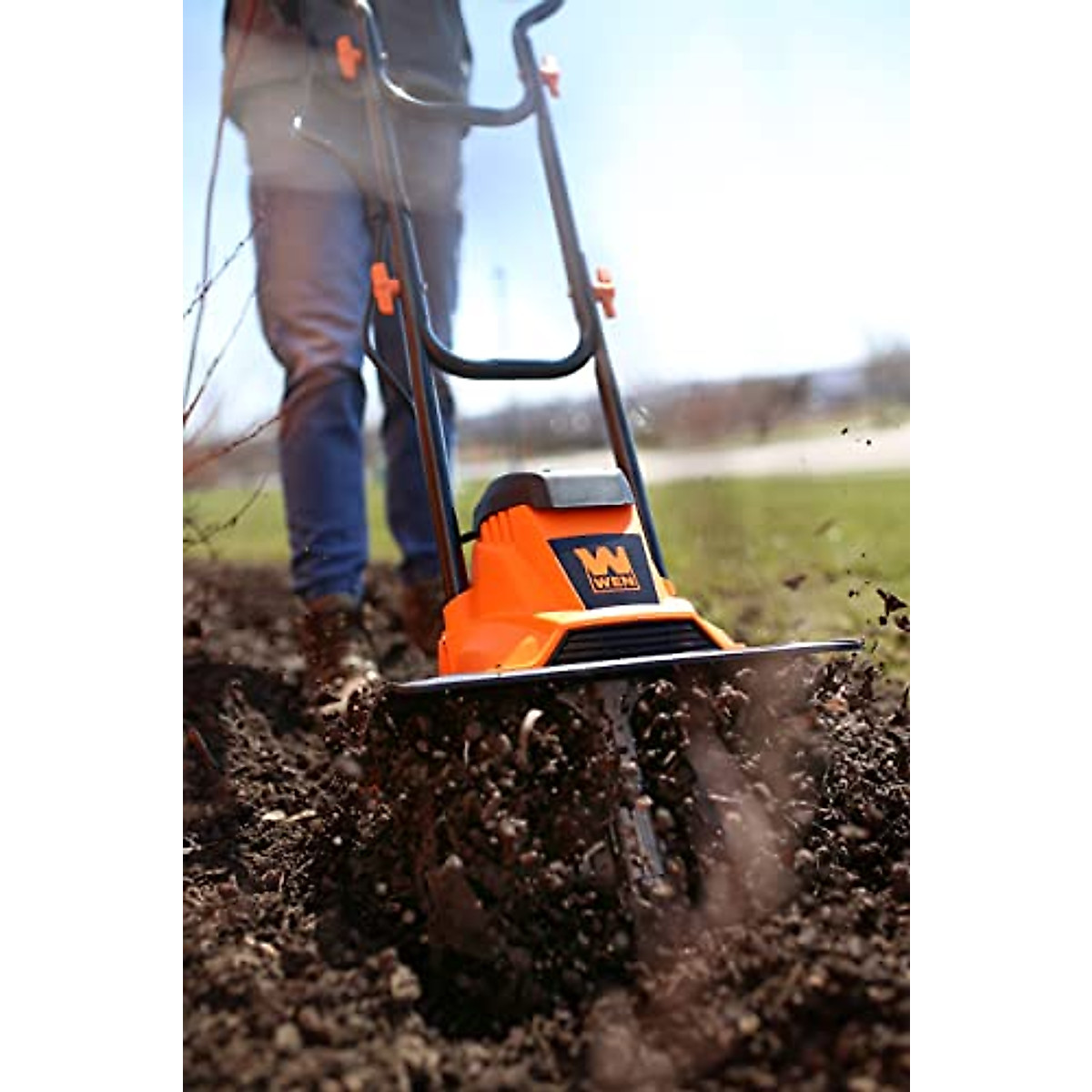 WEN TC1014 10-Amp 14-Inch Electric Tiller and Cultivator, Black