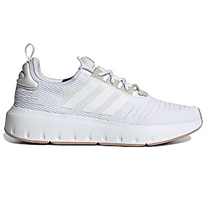 adidas womens Swift Run23 White/White/Gold Metallic 7.5