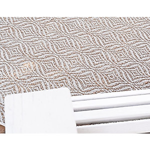 Unique Loom Outdoor Trellis Collection Area Rug - Deco Trellis (5' 3" x 8' Rectangle, Taupe/ Ivory)