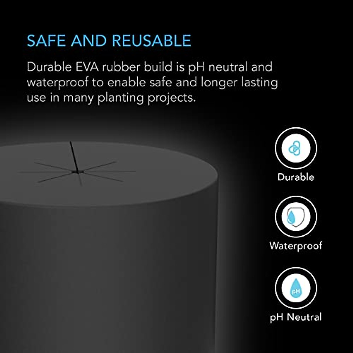 AC Infinity Clone Collar 3-Inch, Cloner Inserts with 8-Spoke Design, 50-Pack for Use with Net Cups in Hydroponics Growing Systems, Aeroponics, Cloning Machines, and Home Gardening