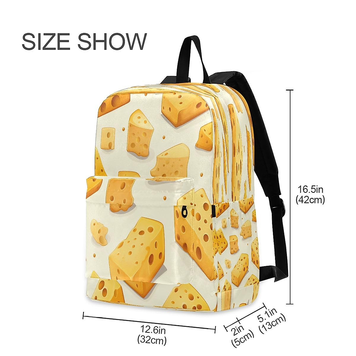 Alpaca Camel Cactus Backpack, Travel Rucksack Lightweight School Bookbag Daypack for Adults Teen Students Boys Girls