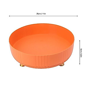 NFNSIG Lazy Susan Organizer Kitchen Rotating Spice Rack Pantry Cabinet Lazy Susan Turntable for Kitchen Cabinet(Orange)