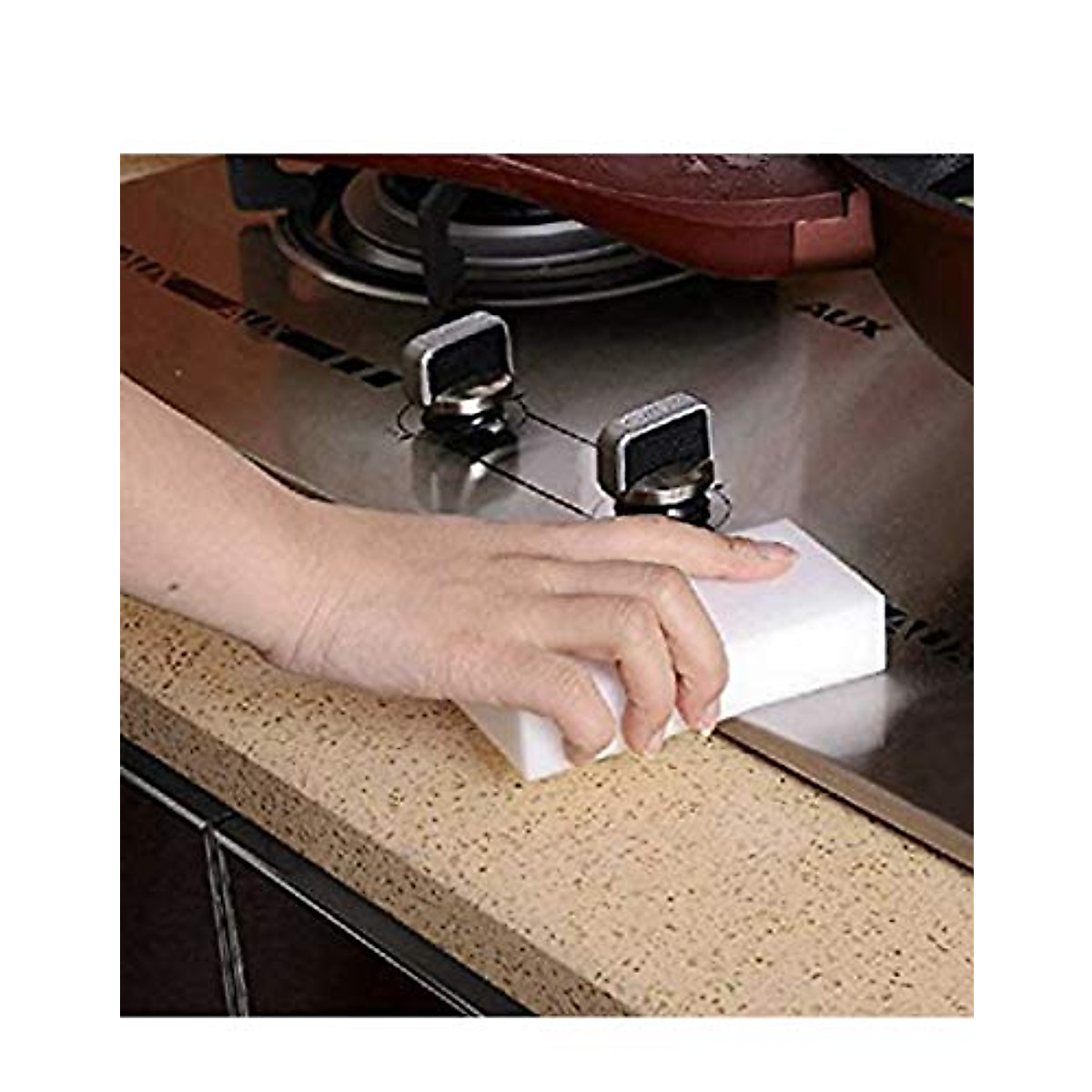 80 PCS Klickpick Home Cleaning Sponge in Bulk White Sponges Melamine Foam Cleaning Pad - Sponges for All Surface – Bathroom, Kitchen, Floor, Baseboard, Wall Cleaner