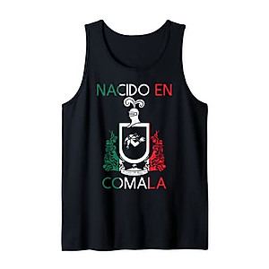 Comala Colima Estado De Mexico Escudo Eagle Aguila Tank Top