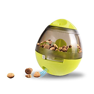 JZXOIVA Dog Treat Ball, Adjustable Dog Treat Dog Ball Dispensing Dog Toys, Interactive Food Puzzles Ball for Dogs, Pet Slow Feeder Ball