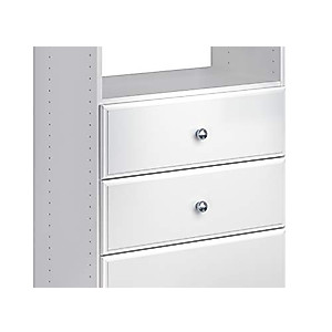 Easy Track 8" Drawer Closet Storage, White