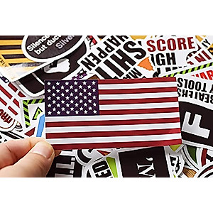 Big 200pcs Pack Funny Hard Hat Stickers for Helmet Tool Box, Vinyl American Patriotic Decals for Men Labor Construction Ironworker Welder Union Military Lineman Oilfield Electrician Pipeliner Ibew