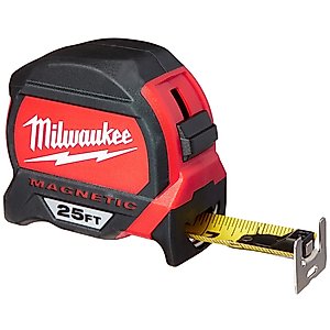 Milwaukee Tool 48-22-7125 Magnetic Tape Measure 25 ft x 1.83 Inch