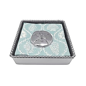 Mariposa Sand Dollar Napkin Weight, One Size, Silver