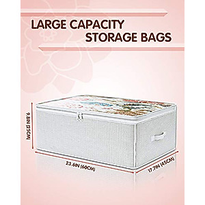 Cozy Casa Large Capacity Comforter Storage Bags for Comforters and Blankets-- Clothes Organizer for Closet