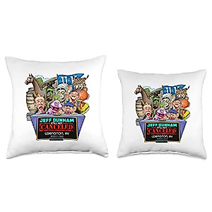 JEFF DUNHAM Lexington, KY (2023) Throw Pillow, 16x16, Multicolor