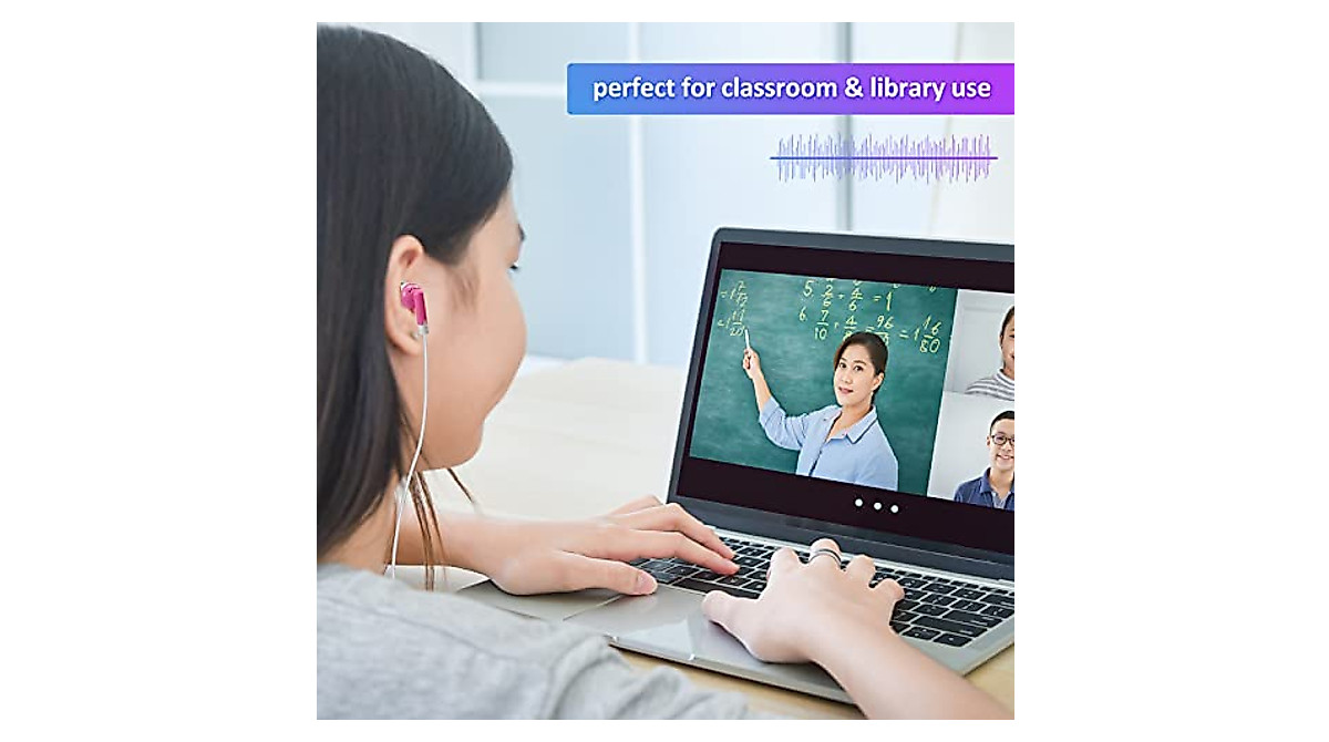 120 Pack Bulk Earbuds for Schools, Classroom & Students