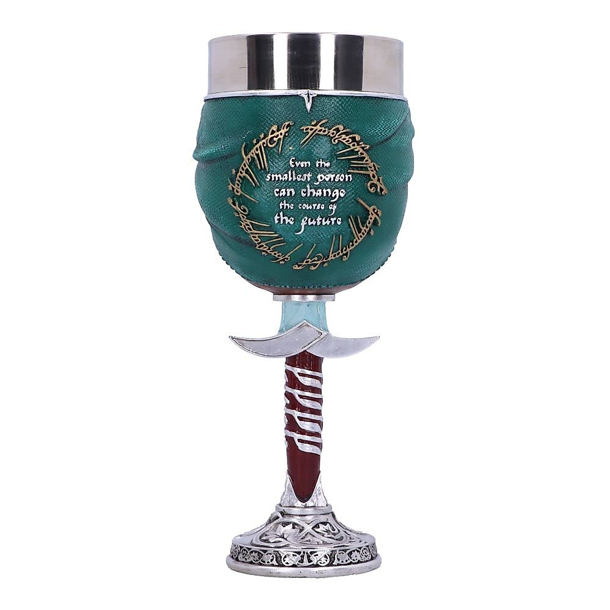 Nemesis Now Lord of the Rings Goblet - Hand-Painted Themed Drinkware, Perfect Collectible for LOTR Fans and Enthusiasts - Frodo