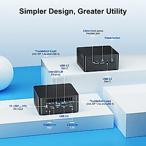 Intel NUC 12 Pro Kit Wall Street Canyon Mini PC for Zoom Room (64GB RAM, 2TB SSD, 12-Core i5-1240P, Iris Xe Graphics) Business Desktop, 2 x Thunderbolt 4, Ethernet, Wi-Fi 6E, IST Hub, Win 11 Pro