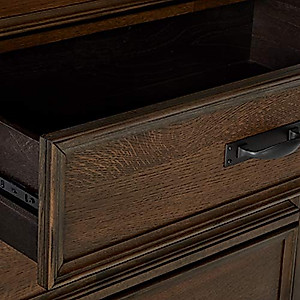 Coaster Home Furnishings Franco Coaster Collection 36" Chest with 5 Drawers Black Metal Handles Solid Hardwood and New Zealand Pine Construction Burnished Oak