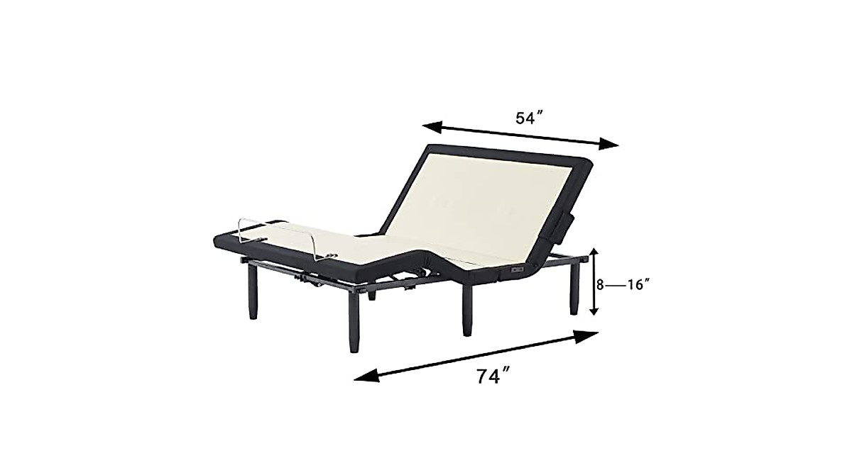 Applied Sleep Pro Adjustable Bed Frame with Massage & Bluetooth