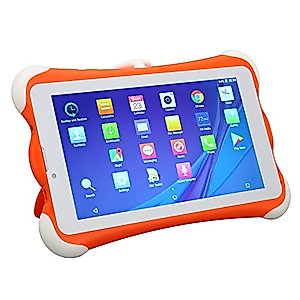 CHICIRIS WiFi Kids Tablet, 7 Inch 1280x800 6000mah Rechargeable Battery Orange Kids Tablet Eye Protection for Reading (US Plug)
