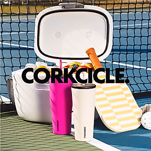 Corkcicle Cold Cup Insulated Tumbler with Lid and Straw, Rainbow Unicorn, 24 oz – Reusable Water Bottle Keeps Beverages Cold for 12hrs, Hot 5hrs – Cupholder Friendly Tumbler, Lid for Flexible Sipping