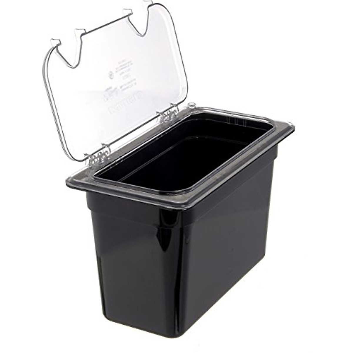 Carlisle FoodService Products Storplus Food Pan, Food Storage Container with Spoonable Corners for Catering, Buffets, Restaurants, Polycarbonate (Pc), 1/3 Size 8 Inches Deep, Black