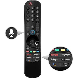 Magic Remote AN-MR22GA Replacement LG Smart TV Remote with Alexa Voice and Pointer Function Universal LG Remote Control for LG UHD OLED QNED NanoCell 4K 8K 2017 2018 2019 2020 2021 2022 2023 Models
