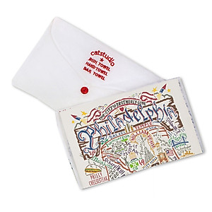 Catstudio Philadelphia Dish Towel - U.S. City Souvenir Kitchen and Hand Towel with Original Artwork - Perfect Tea Towel for Pennsylvania Lovers, Travel Souvenir