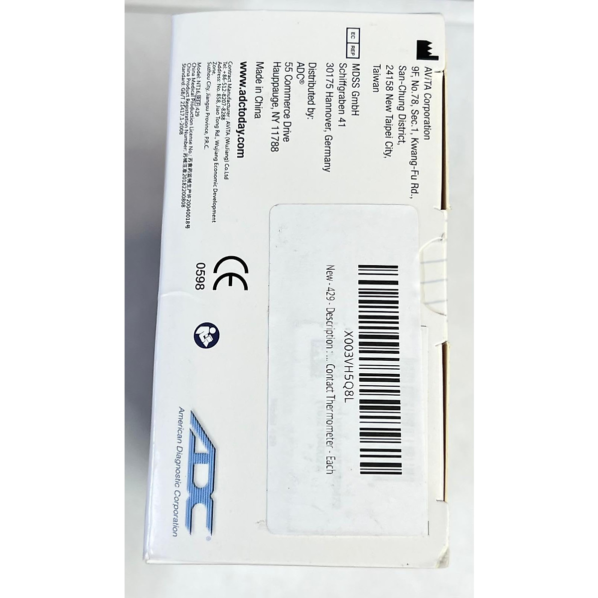 AMERICAN DIAGNOSTIC CORP CP Description : Adtemp 429 - ADC No Contact Thermometer - Each