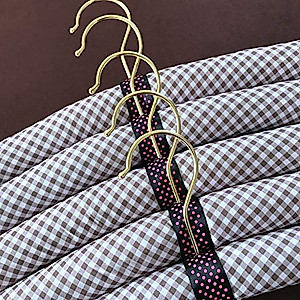 45cm Men Clothes Hangers Padded Hangers Foam Hanger Non Slip Satin Canvas Covers for Adults Clothes Men Suits 5pcs