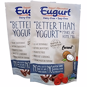 "Better Than Yogurt" Make At Home Mix (Dairy and Soy Free!) (Coconut, 2-Pack)