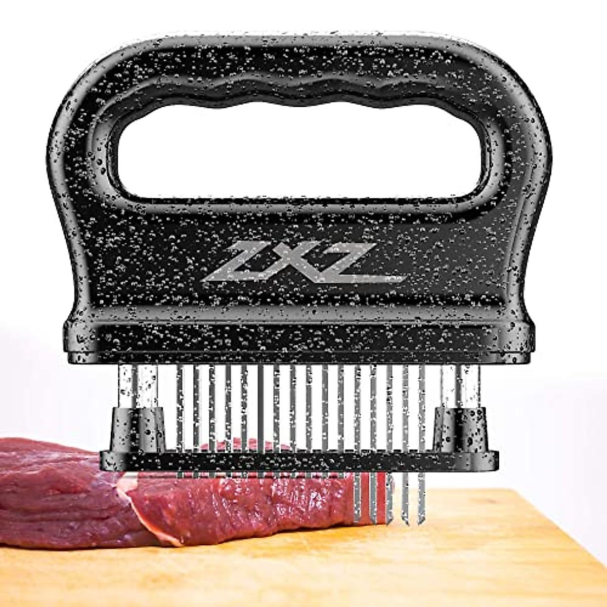 ZXZ Meat Tenderizer, 48 Stainless Steel Sharp Needle Blade, Heavy Duty Cooking Tool for Tenderizing Beef, Turkey, Chicken, Steak, Veal, Pork, Fish, Christmas Cooking Set