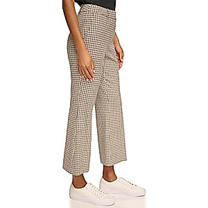 Karl Lagerfeld Paris Women's Pattern Pant, Black/Soft White Multi, 12
