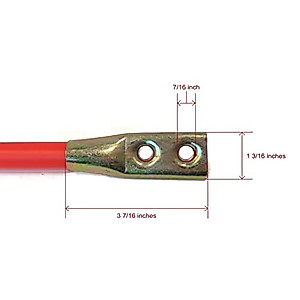 The ROP Shop | Pack of 3 - Set of 36-inch Orange, Snowplow Blade Guide Kit for JThomas Parts W-2036