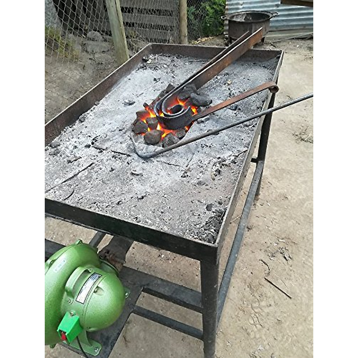 110V 250W US Style Electric Blacksmith Forge Blower Blacksmithing Coal Forge Fan air Blower Tools with 125CFM