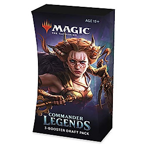 Magic: The Gathering Commander Legends 3-Booster Draft Pack | 60 Cards | 2 Legends Per Pack