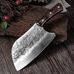 Hand Forged Serbian Chef Knife Boning Knife High Carbon Cleaver Knife Kitchen Knives