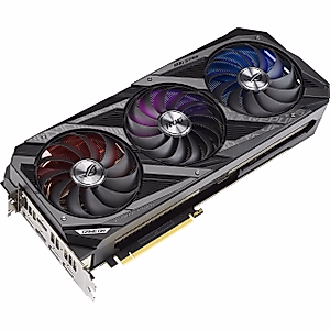 ASUS ROG Strix NVIDIA GeForce RTX 3070 V2 OC Edition Gaming Graphics Card (PCIe 4.0, 8GB GDDR6, LHR, HDMI 2.1, DisplayPort 1.4a, Axial-tech Fan Design, 2.9-Slot, Super Alloy Power II, GPU Tweak II)