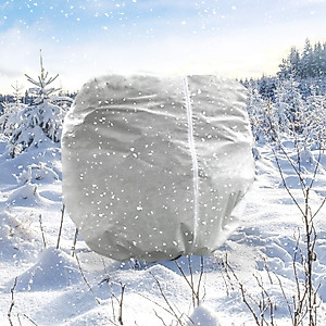 Gardaner Plant Covers Freeze Protection & Plant Frost Blanket - 2.5 oz/yd² 85 X 75 inch for Winter Cold Weather, Reusable Shrub Jacket Covers with Zipper & Drawstring