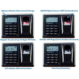 Viking Security Safe VS-35BLA Heavy Duty Biometric Fingerprint LCD Keypad Safe
