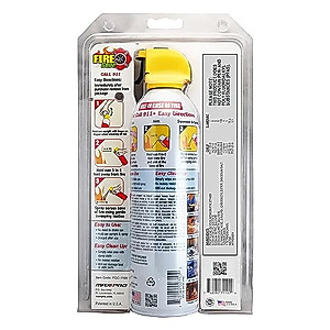 Fire Gone 5-in-1 Fire Extinguisher, Best Compact fire suppressant, for car, grease & electrical fires - PACK OF 2