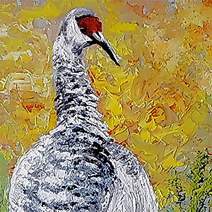 SOLD Protecting, Wildlife by Internationally Renowned Painter Yary Dluhos