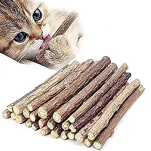 10 PCS Catnip Sticks Organic Cat Chew Toys Natural Plant Matatabi Silvervine Chew Sticks Cat Teeth Cleaning Chew Toy Cat Kitten Kitty 1