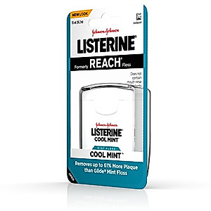 Listerine Cool Mint Interdental Floss Bundle | Effective Plaque Removal, Teeth & Gum Protection | Shred-Resistant, Fresh-Breath Feeling, PFAS Free | 55 Yards, 6 Pack