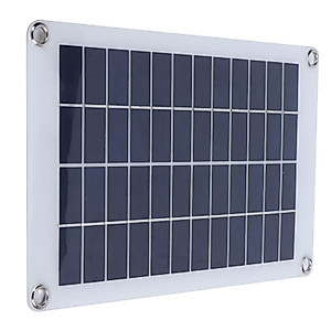Portable Solar Panel Kit Polysilicon Photovoltaic Module with Solar Charge Controller(12.20x7.48in)