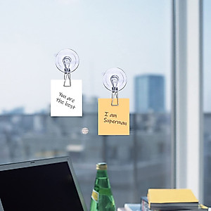 AccEncyc 24Pcs Suction Cup Clips for Windows 2" Suction Clips Clear Suction Cup Clamp Holder Suction Cup with Spring Clamps Sucker clamp Clip Window Swivel Clip with Suction Cup