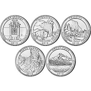 2010 P, D 2010-2021 BU National Parks Quarters - 112 coin Set Uncirculated