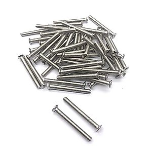 50 Pcs Stainless Steel Flat Head Phillips Machine Screws Fasteners Cross Countersunk Head Screw Machine Screws（M5x45mm）