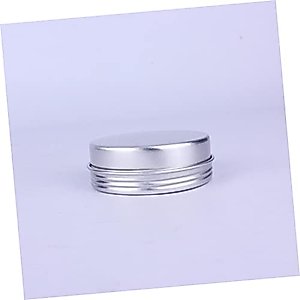 Ciieeo Container with Lid 24pcs Containers with Lids Cream Jars with Lids Empty Tin Cans Tin Cans with Lids Balm Tin Container Screw Tin Cans Empty Cream Jar Metal Tin Container Balsam