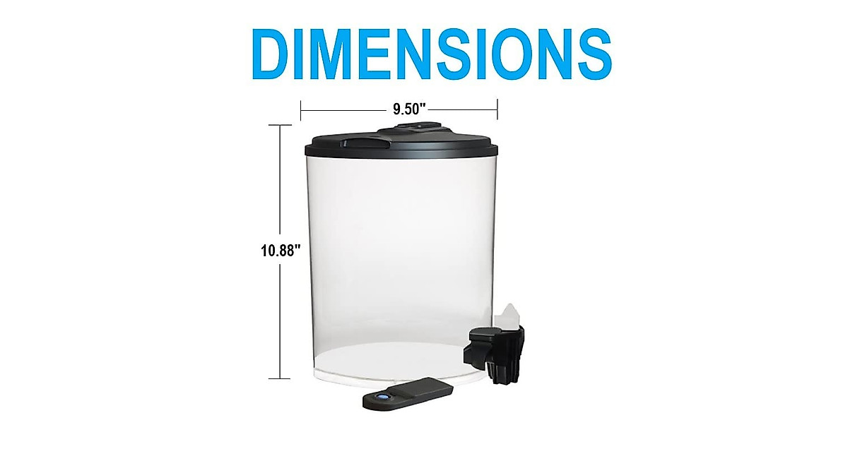 Koller AquaView 2-Gal 360 Aquarium | LED Light & Power Filter